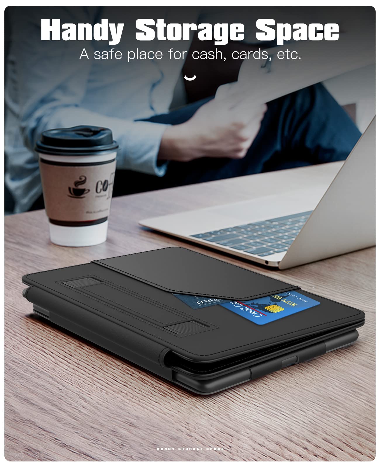 Dadanism Case Fit New 6.8" Kindle Paperwhite and Kindle Paperwhite Signature Edition 11th Gen 2021, Light Cover Case with Hand Strap Auto Wake/Sleep for Kindle Paperwhite 2021 E-Reader, Black