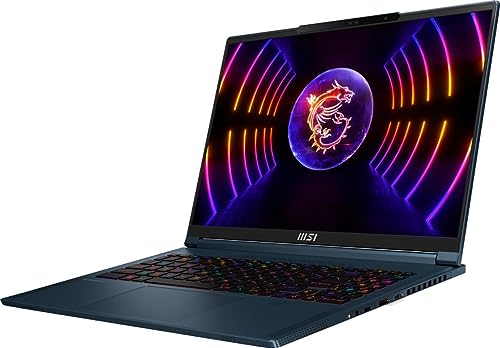 MSI 2023 Stealth 16" 144hz FHD+ Gaming Laptop,13th Gen Intel Core i7-13620H, NVIDIA GeForce RTX 4070, 64GB DDR5 RAM, 4TB SSD, Thunderbolt 4, Windows 11, Blue