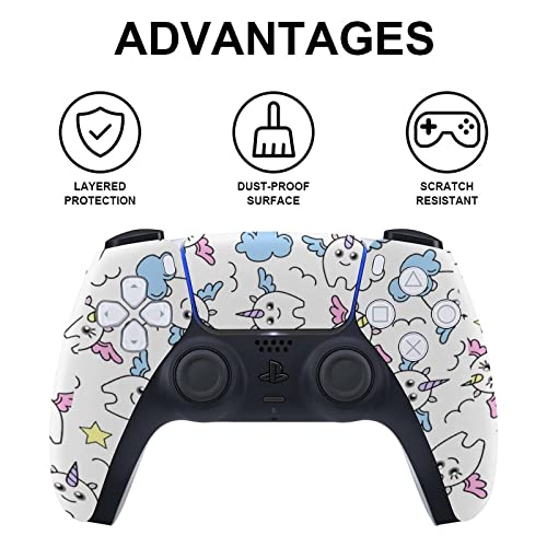 Fantastic Animal Horse Full Protective Skin Cover Design Wrap Decal Sticker Compatible with PS5 Digital Edition Console and Controller