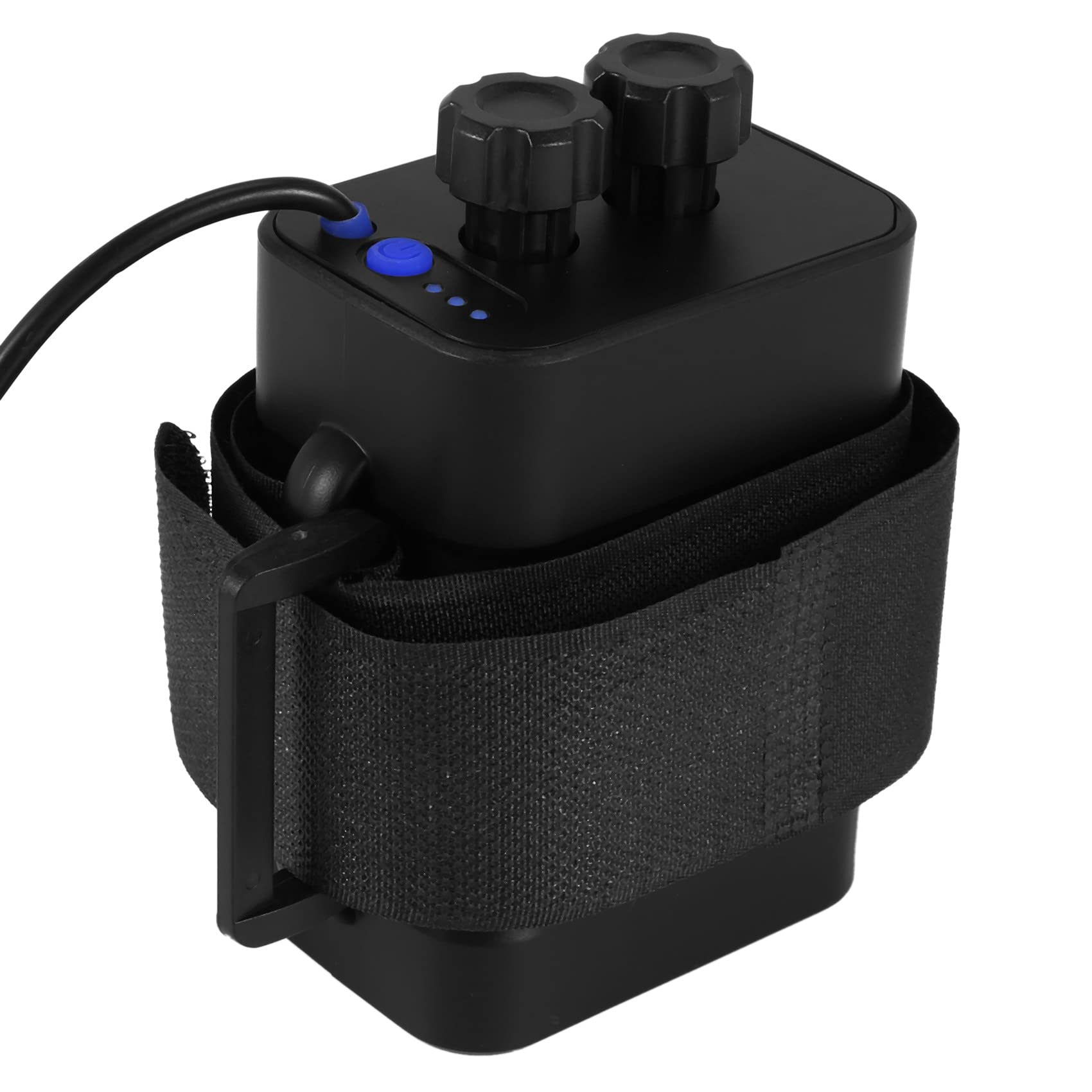 FDSF Waterproof DIY 6X 18650 Battery Case Box Cover with 12V and USB Power Supply for Bike LED Light Cell Phone Router, black