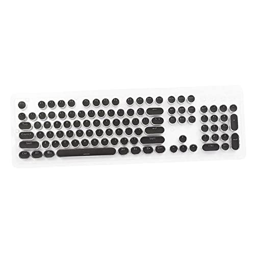 Funtasica Round Double PBT Gaming Keyboard Retro,
