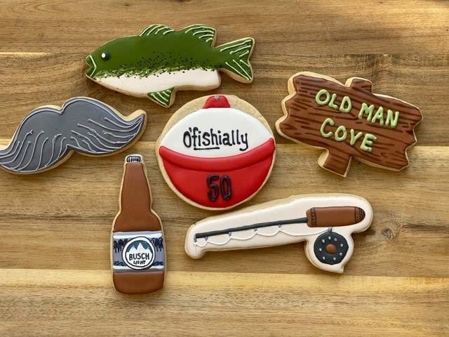Fishing Pole Cookie Cutter 6 Inch - Made in the USA β Foose Cookie Cutters Tin Plated Steel Fishing Pole Cookie Mold