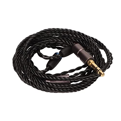 Jopwkuin Earphone Cable, Lossless Sound Quality Replacement 3.5mm Headphone Cable Flexible for UE900 for Headphones for UM PRO UM