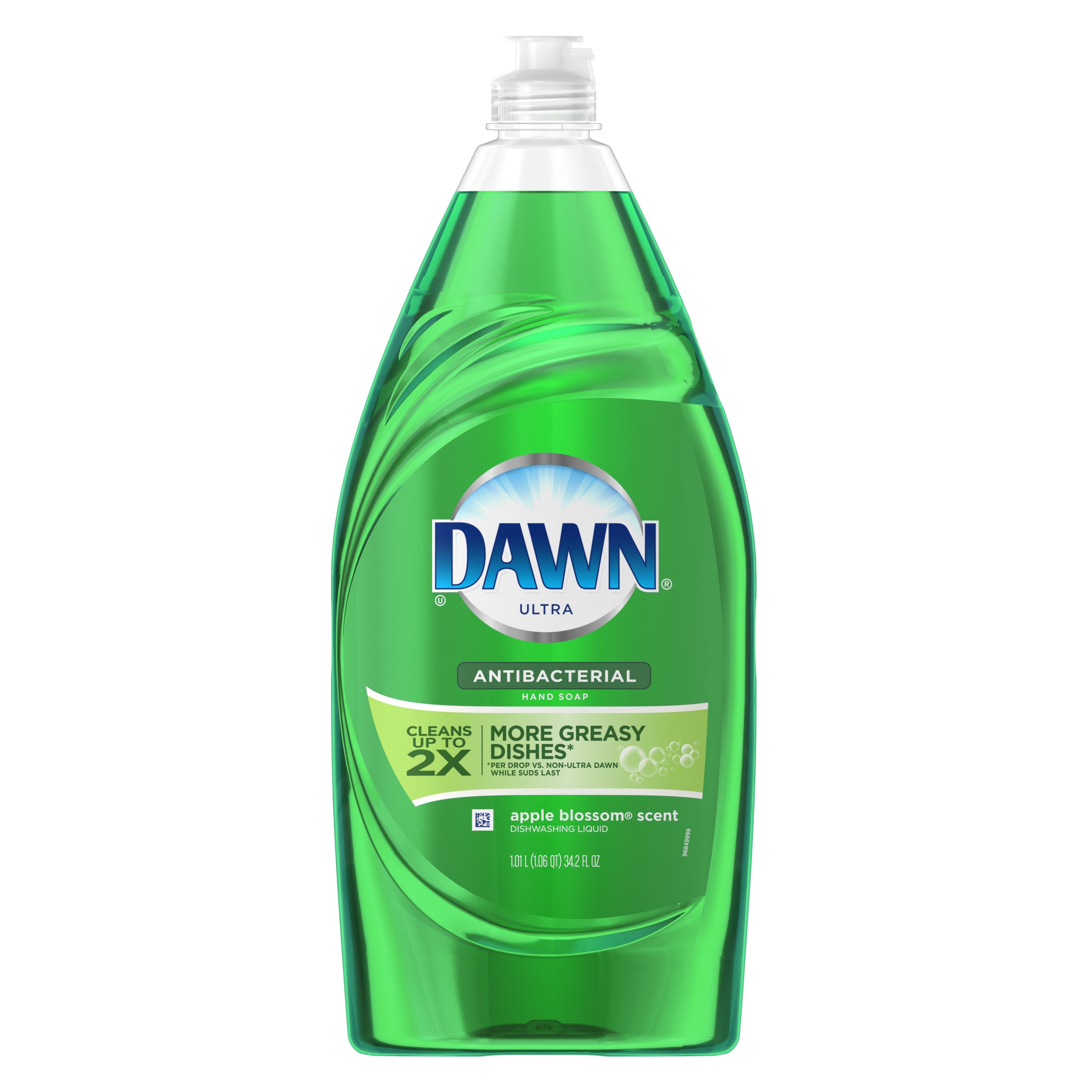 Dawn Ultra Dishwashing Liquid Dish Soap, Antibacterial Apple Blossom, 34.2 oz (Pack of 8)