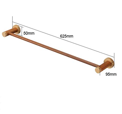 HKLOERSWE Solid Wood Towel Rack Wall Mounted Bath Towel Rack Hook Storage Organizer Holder Multifunction Bathroom Kitchen Home Decorations,B (C)