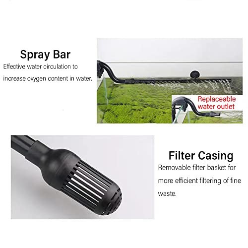 Mysanil Aquarium Canister Filter Inlet Outlet, Fish Tank Filter Tube Aquarium External Canister Filter Water Inflow Outflow Tube for HW302B/303B