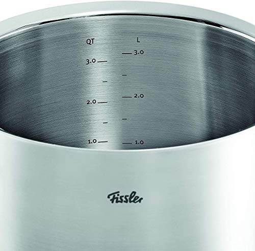 Fissler Pure-Profi Collection Stainless Steel Dutch Oven with Lid, 4.9 Quart