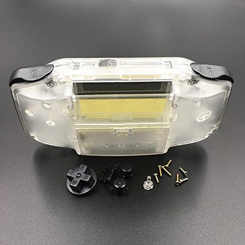 Replacement Housing Shell Case Cover Skin Button for Gameboy Advance GBA Console Color Clear