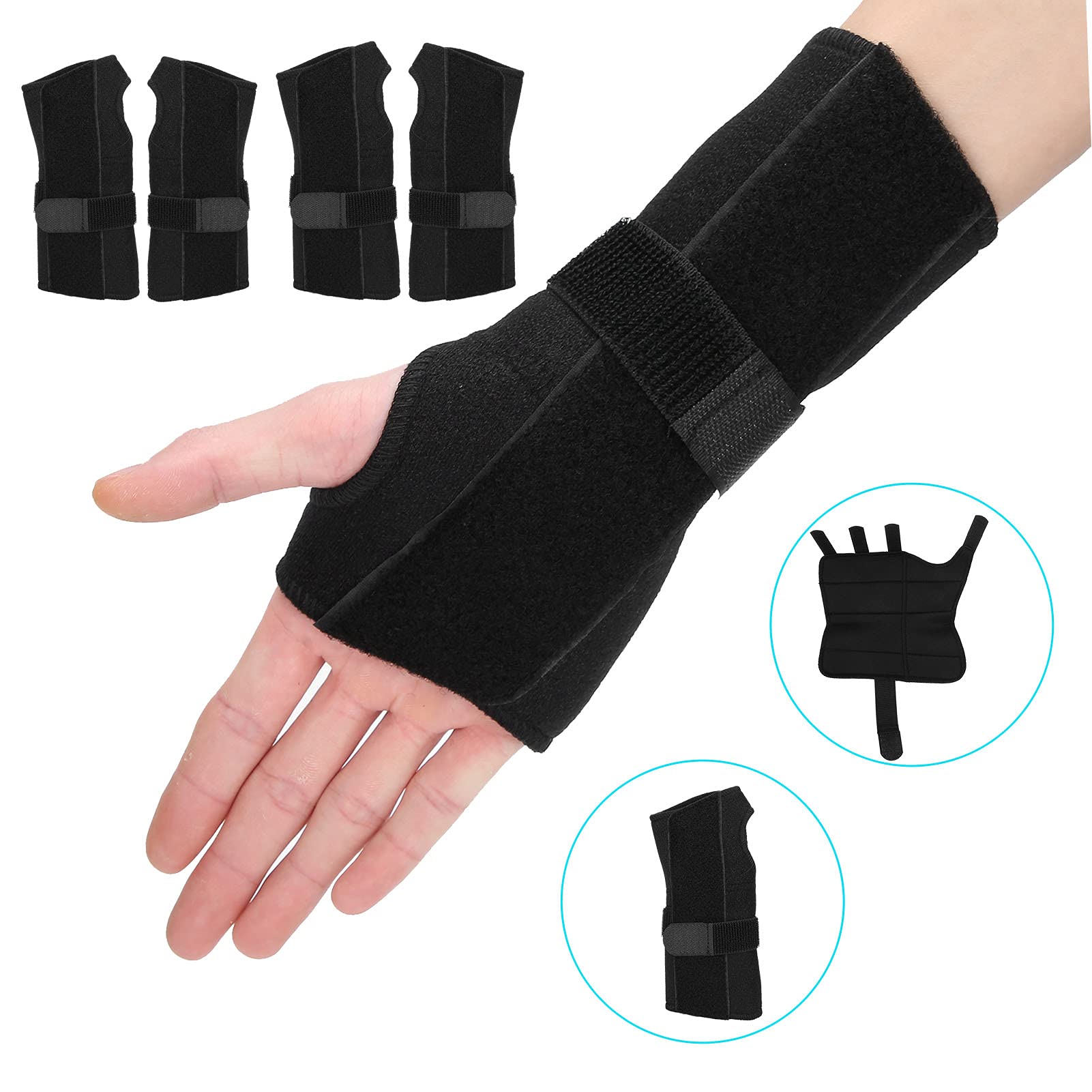 Dioche Wrist Brace for Carpal Tunnel, Adjustable Wrist Brace Ligament Injury Recovery Fixation Wrist Support Strap for Men, Women, Right/Left Hand, Tendinitis (Medium