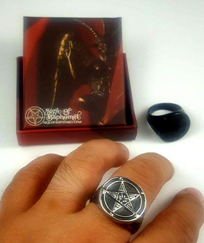 Church of Satan - Sigil of Baphomet Ring Sz. 8-13 (8)