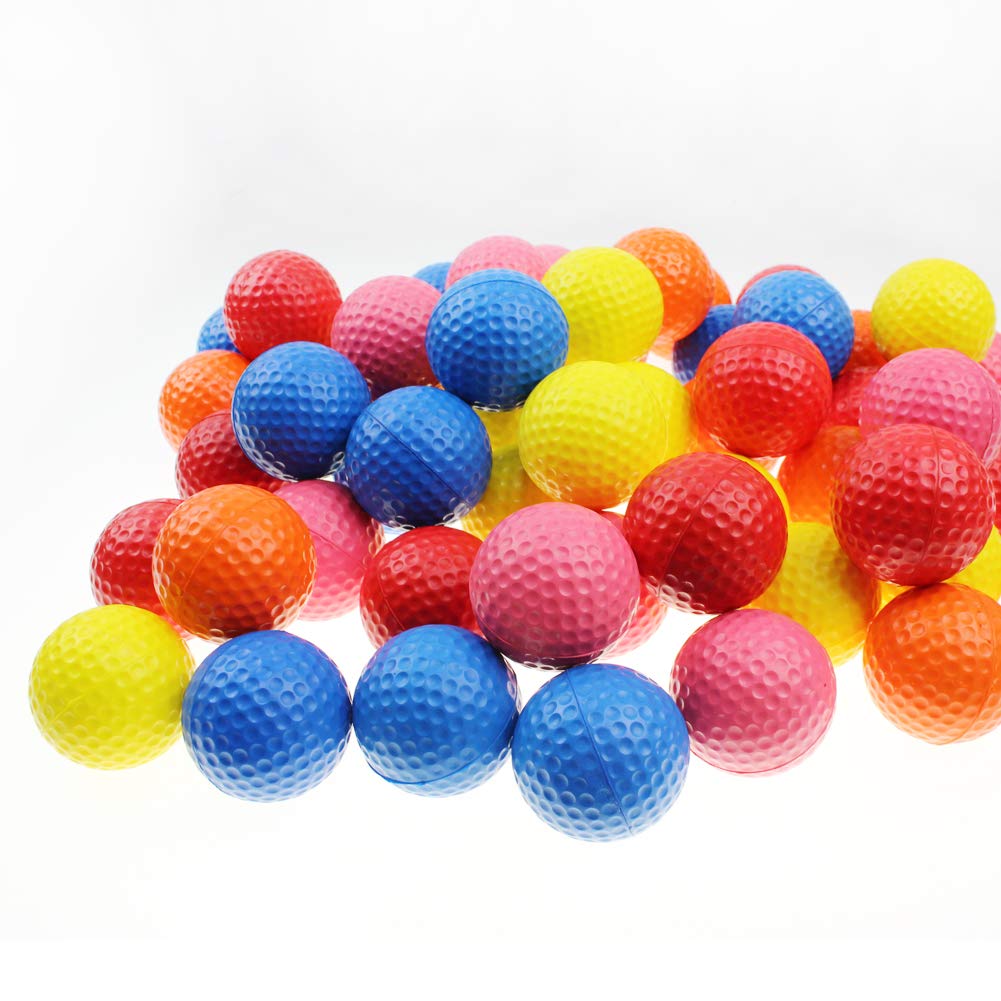 Crestgolf Practice Foam Golf Balls Soft Balls for Cats Kids (Mixed, 50pack)