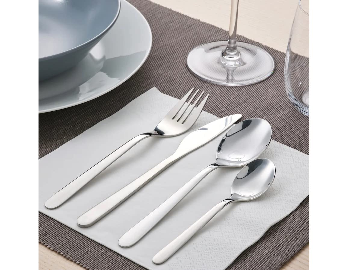 Ikea TSSP Teaspoon, Stainless Steel (Pack of 4)