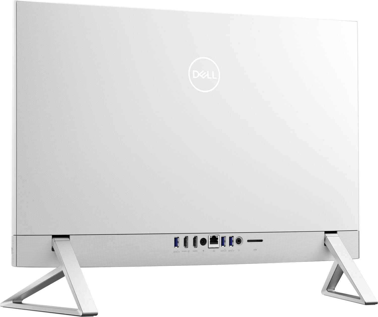 Dell 2022 Inspiron 5410 24-inch FHD Touchscreen All-in-One Desktop 10-Core 12th Intel Core i5-1235U Iris Xe Graphics 32GB DDR4 1TB NVMe SSD + 1TB HDD WiFi 6E Bluetooth RJ45 Windows 11 Pro - Silver