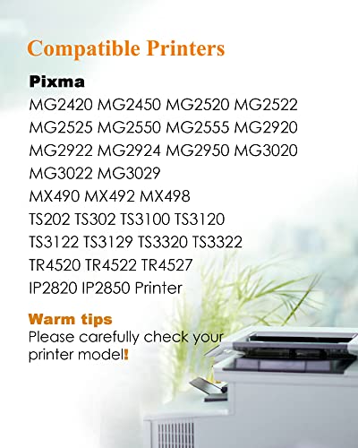 Remanufactured Ink Cartridge Replacement for Canon 245 246 XL Plus PG-245XL CL-246XL Combo Pack for Cannon PIXMA MX490 MG2522 MG2920 MG2922 TS302 (2 Pack)