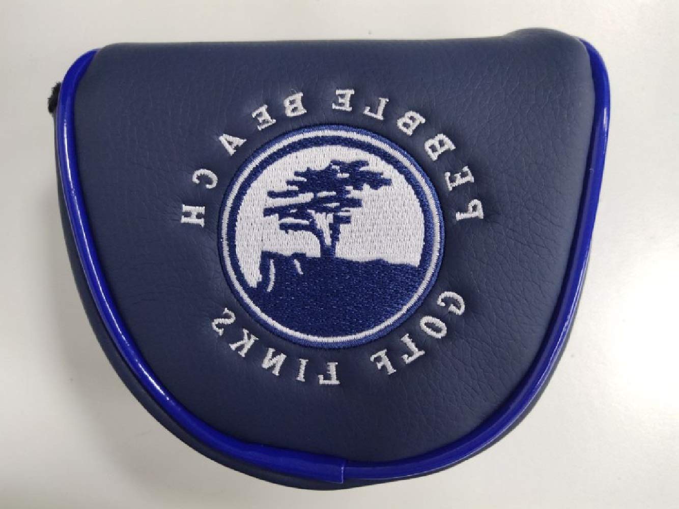 DBYAN Pebble Beach Patterned Design Golf Links Magnetic Mallet Putter Head Cover for Scotty Cameron, Taylormade, Titleist, Ping and Mizuno Putters,Blue