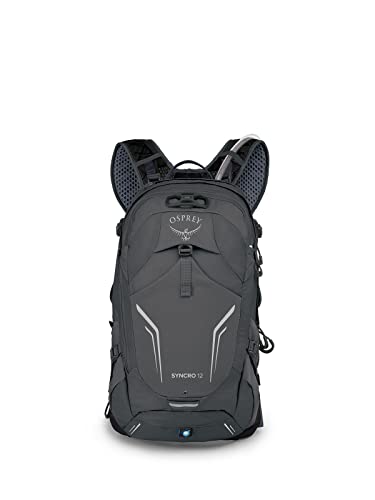 Osprey Syncro 12L Men's Hiking Backpack with Hydraulics Reservoir, Coal Grey, One Size