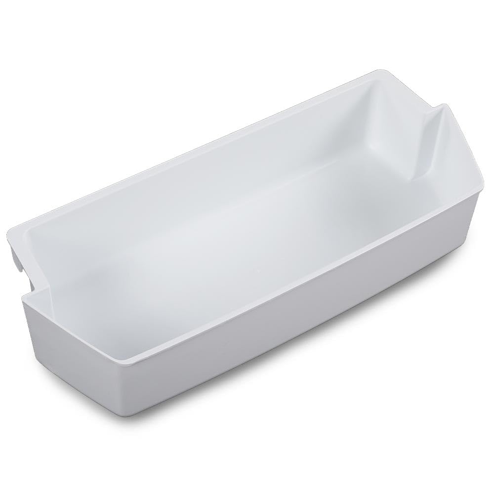 CROSSDESIGN Refrigerator White Shelf Bin Compatible with Whirlpool Kenmore Roper Refrigerators 2187172