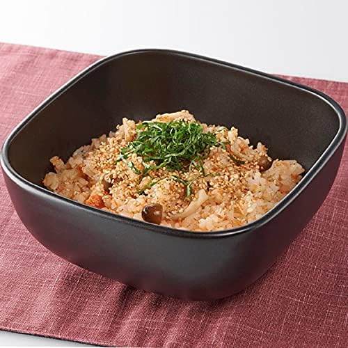 HARIO GO-2B Rice Pot, Microwave Safe, Black, 2 Pieces, Made in Japan