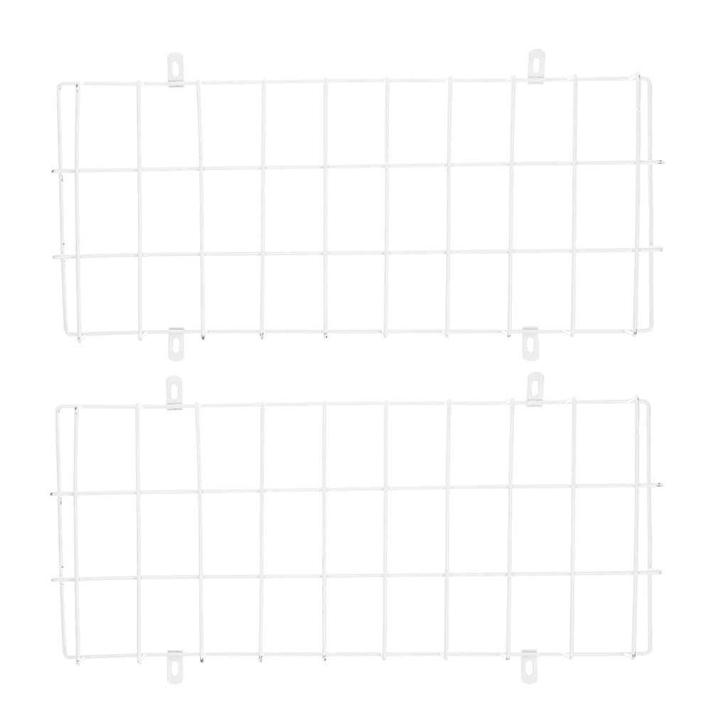 Holibanna Emergency Exit Light Wire Guard 2pcs Mount Exit Sign Damage Stopper Cage Steel Wire Guard Emergency Sign Protective Covers for School Office Gym