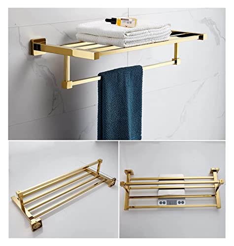 Towel BAR Rack European All-Copper Bathroom Hand Towel Holder,Bathroom Rack,Light Towel Bar Bathroom Hardware/Folding Towel Rack/a (Color : Single Rod, Size : Christmas Reindeer -Style5)