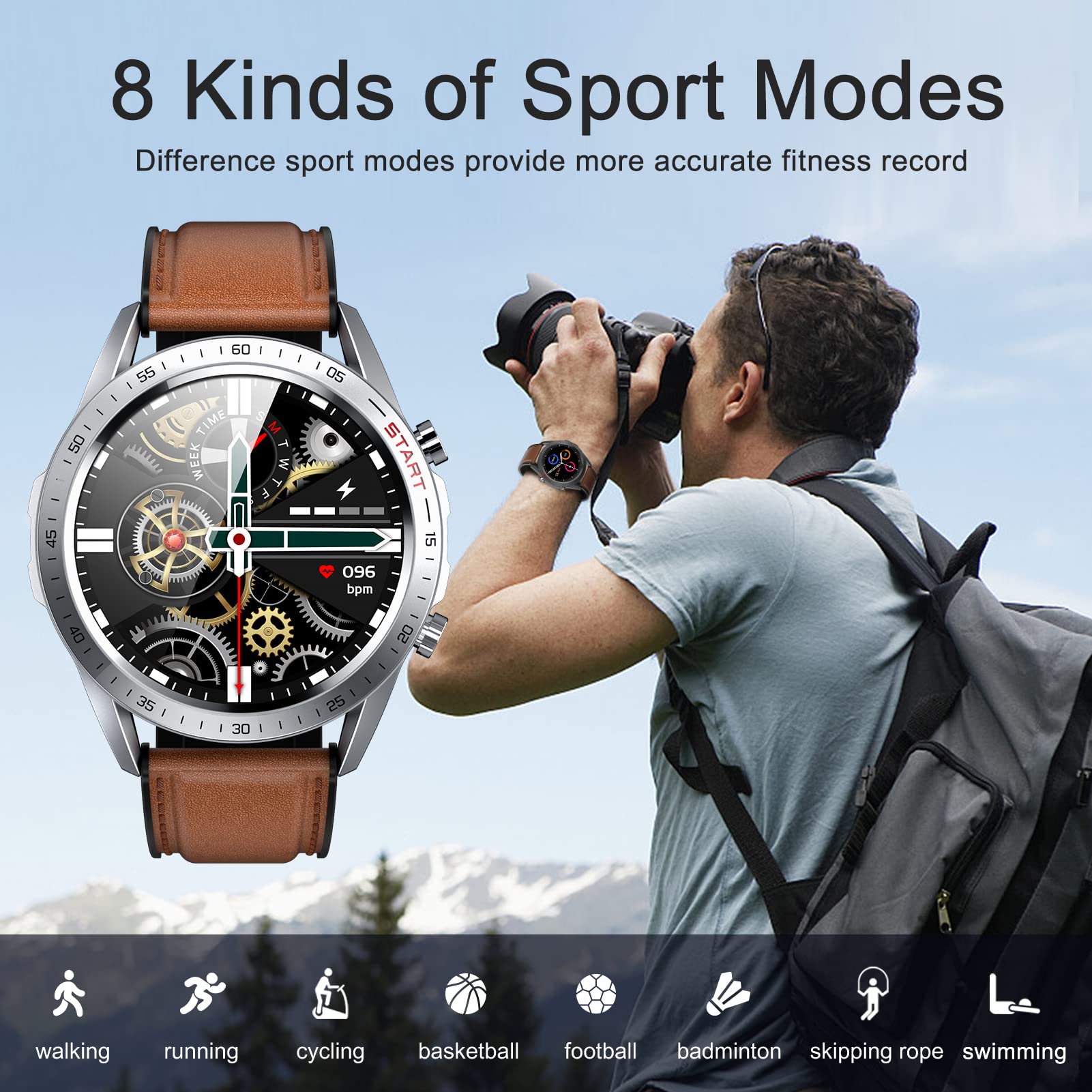 Fokecci [ Linkage Global INC ] V20 Smart watch Sportwatch (Silver)