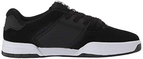 DC Men's Central Casual Low Top Skate Shoe Sneaker, Black/White, 13 D M US