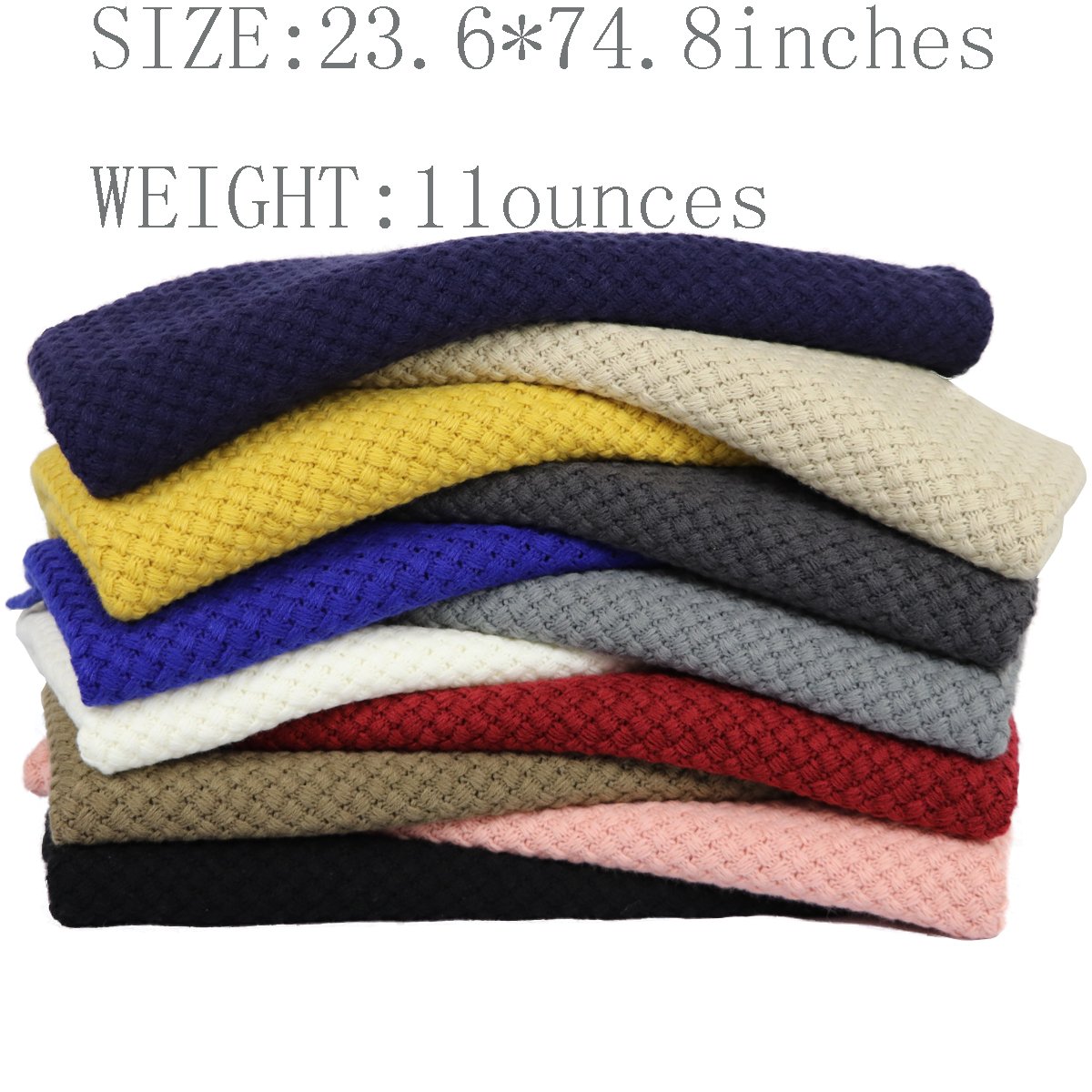 RIIQIICHY Winter Scarfs for Women Cold Weather Chunky Knit Scarf Warm Thick Ivory Scarf Long Large Oversized Scarves