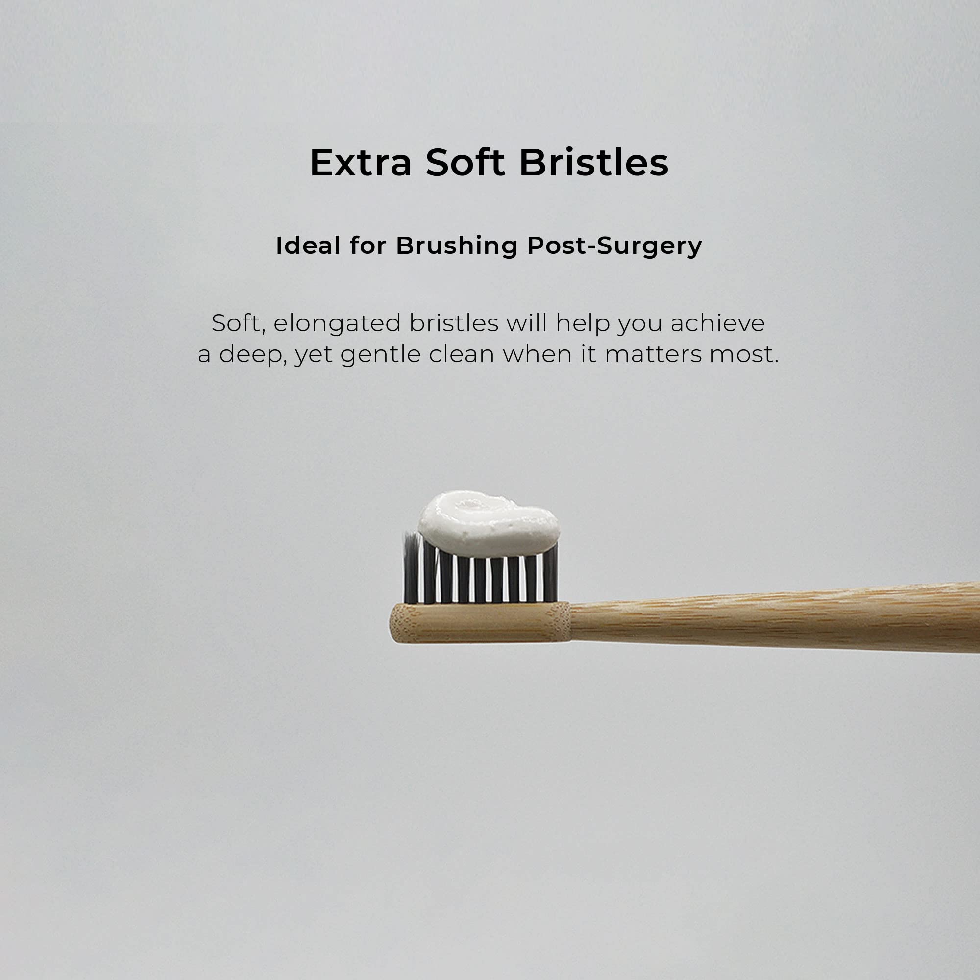 PerioSciences Biodegradable Bamboo Toothbrush, Soft Charcoal Bristles
