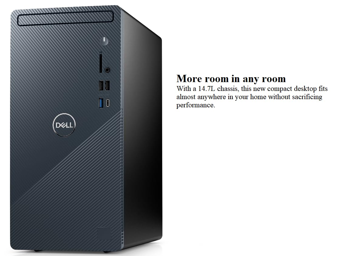 DELL 2023 Inspiron 3020 Tower Desktop Business Computer, 13th Gen Intel Core i7-13700, Intel UHD 770 Graphics,Bluetooth, WiFi, USB 3.1, Windows 11 Pro - Mist Blue (64GB RAM | 1TB SSD + 1TB HDD)