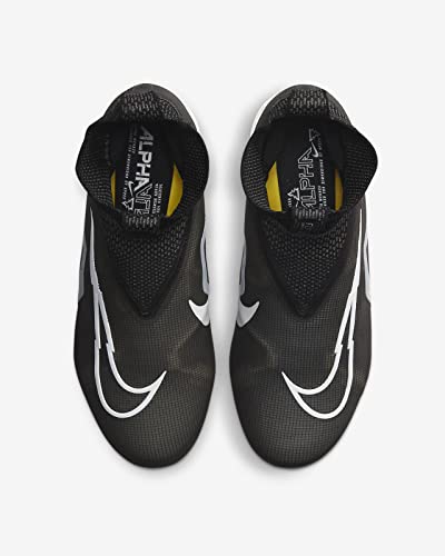 Nike Alpha Menace Elite 3 CT6648-001 Black-White Men's Football Cleats 8 US
