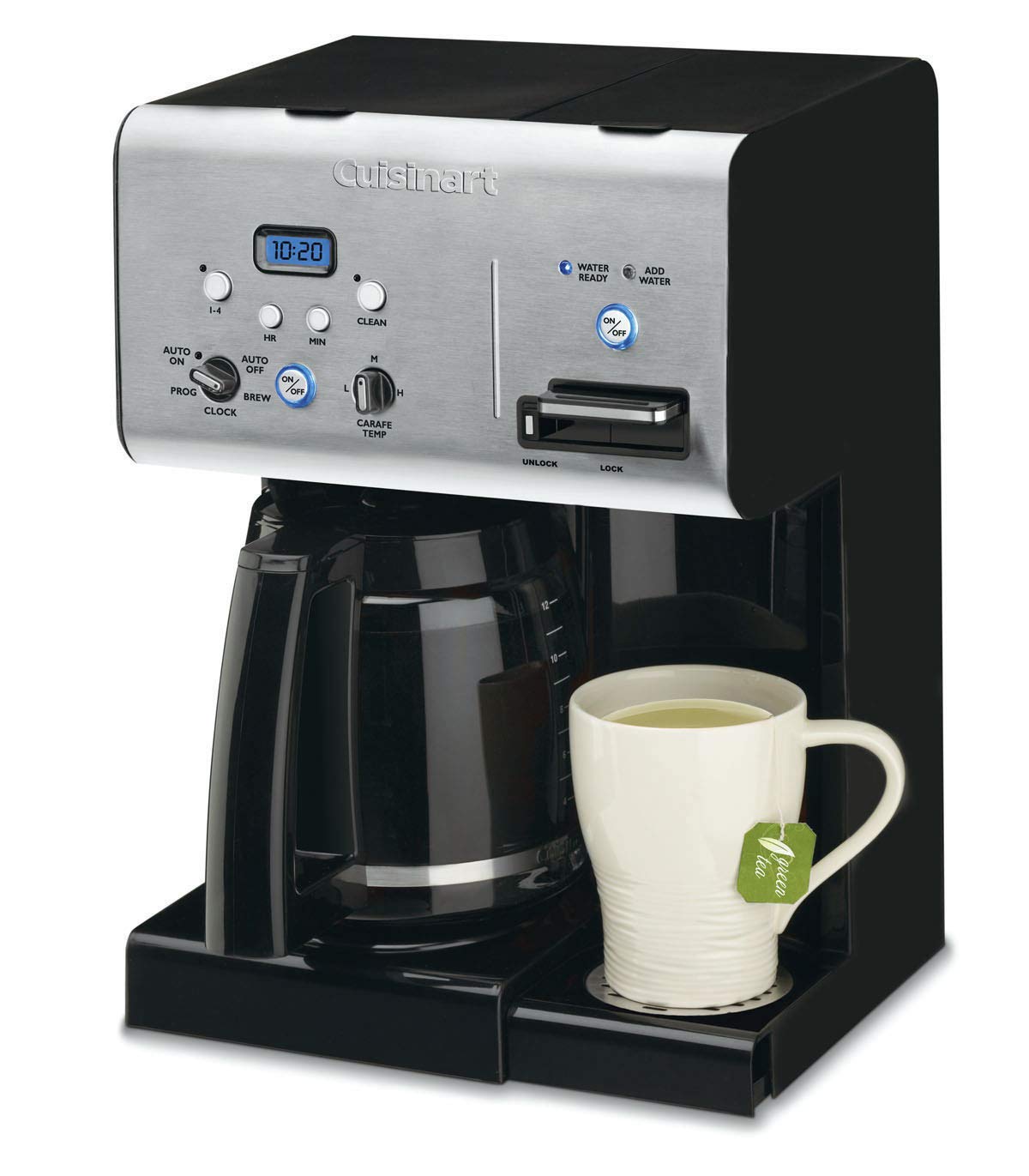 Cuisinart CHW-12P1 12-Cup Programmable Coffeemaker with Hot Water System, Black