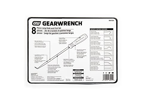 GEARWRENCH 8 Pc. Long Hook & Pick Set - 84010H