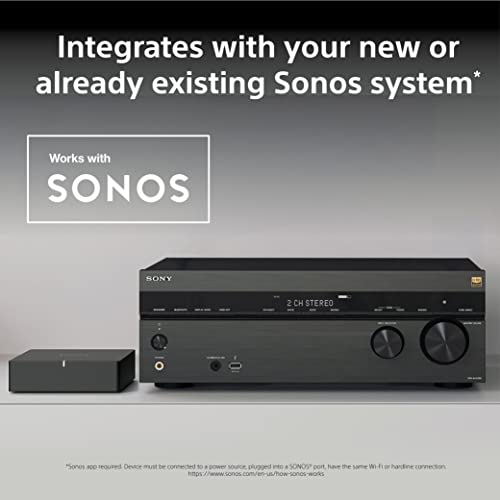 Sony STR-AN1000 7.2CH Surround Sound Home Theater 8K A/V Receiver: Dolby Atmos, DTS:X, Digital Cinema Auto Calibration IX, Bluetooth, WiFi, Chromecast, Spotify, AirPlay, HDMI 2.1 (Renewed)