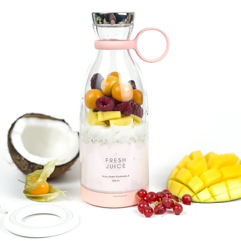 Generic Portable Food Blender, Pink, 400ml