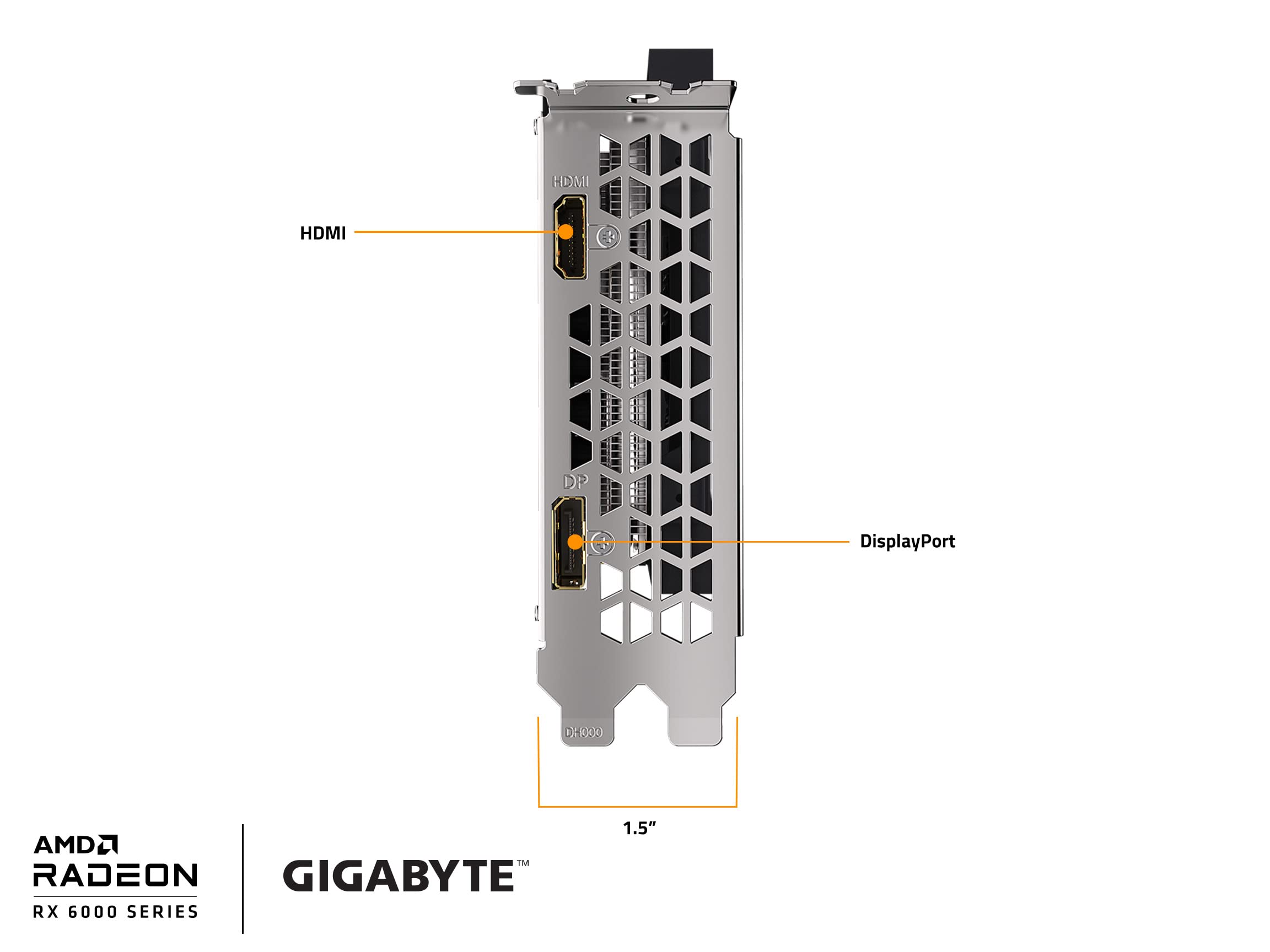 Gigabyte Radeon RX 6400 Eagle 4G Graphics Card, WINDFORCE 2X Cooling System, 4GB 64-bit GDDR6, GV-R64EAGLE-4GD Video Card