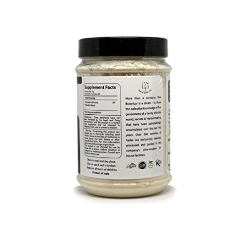 Indian Kudzu Root Powder (Pueraria tuberosa/Vidarikand), Promotes Muscle Mass, Strength & Weight gain by Bixa Botanical - 7 Oz (200g)