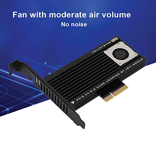 Expansion Card, SSD Converter Adapter Stable and Durable M.2 for NVME SSD Converter Operation with Fan for Solid State Drive Transfer