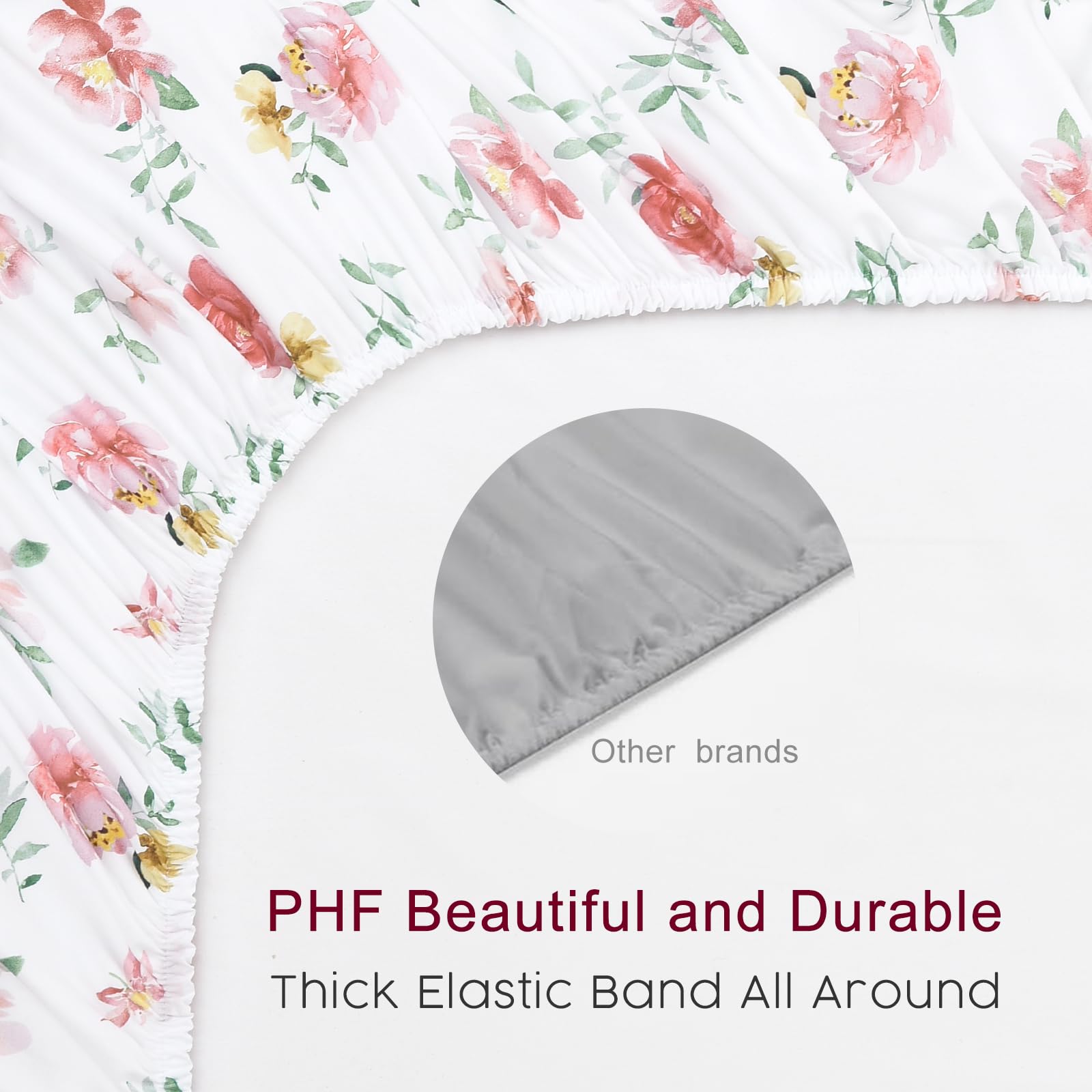 PHF Soft Mini Crib Sheet Set, 2 Pack Silky Comfy Pack N Play Sheets for Boys Girls, Universal Fit for Pack N Play, Playard and Mini Crib Mattresses, Cars