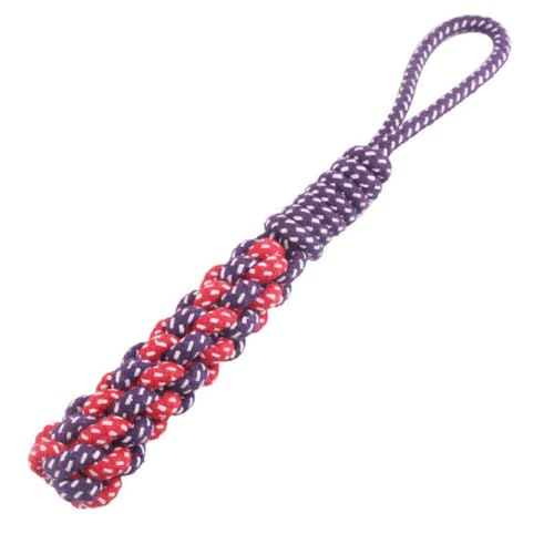 Kapmore Interactive Cotton Dog Chew Toy with Handle for Dental Health and Training