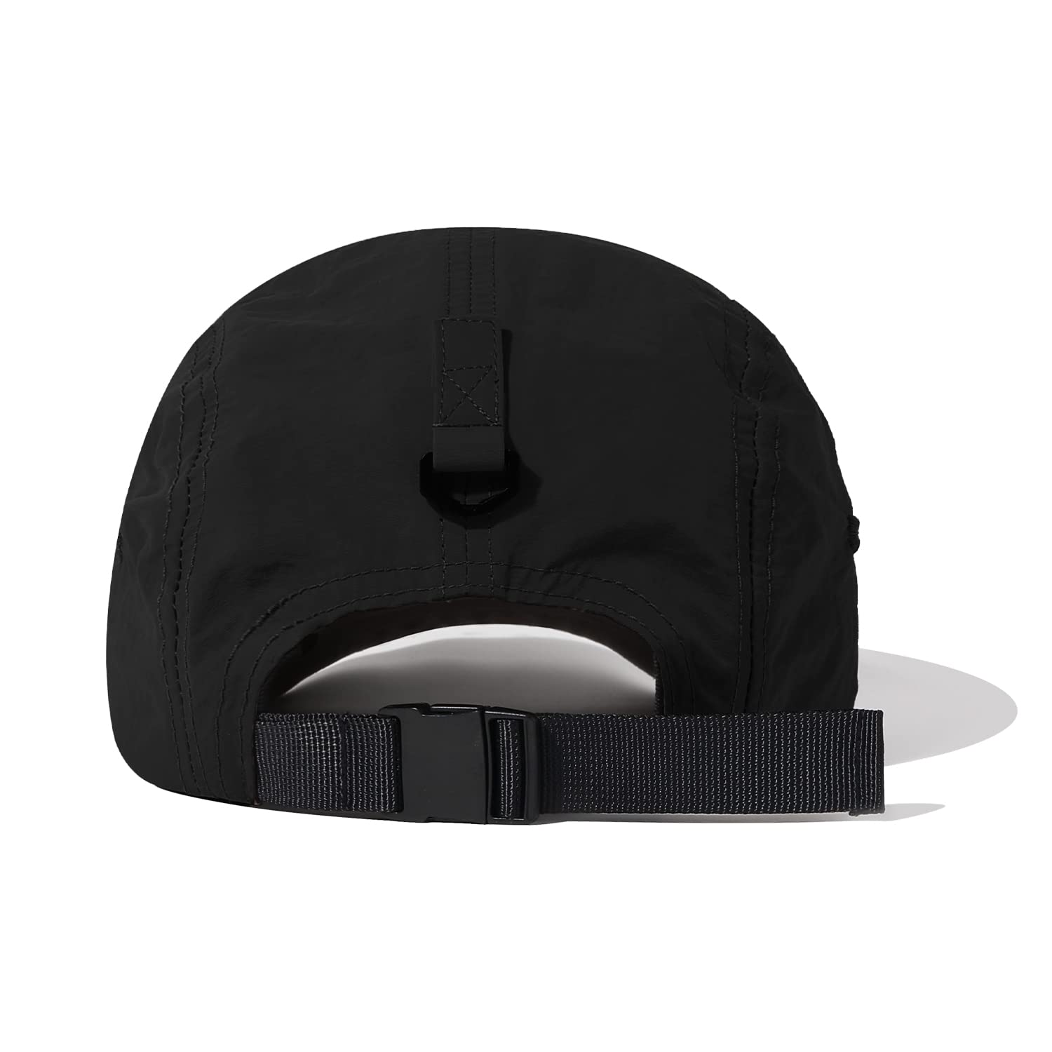 CLAPE Curved Brim 5 Panel Hat UPF50+ Sun Hats Quick Dry Outdoor Sports Run Cap (GD50-Black)
