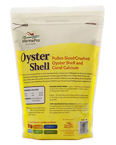 HARRIS Diatomaceous Earth Food Grade, 10lb with Powder Duster Included in The Bag & Manna Pro Crushed Oyster Shell | Egg-Laying Chickens | 5 LB