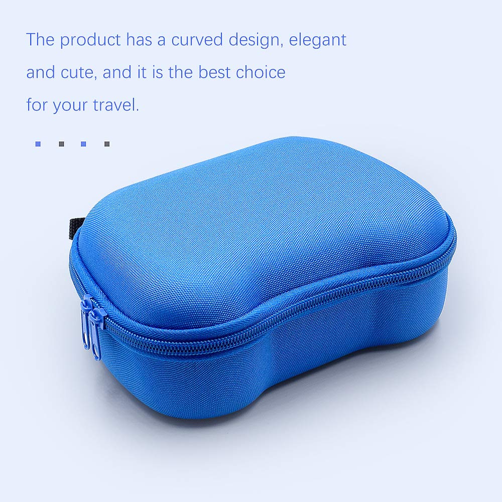 Gamepad Storage Case Travel Bag with Mesh Pocket,Controller Hard Shell Handbag Protection Holder For For PS5/PS4/S_witch Pro,18*15*8cm (Red)