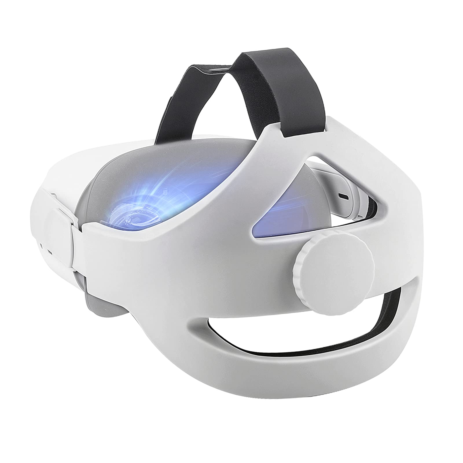 DLseego 2 Elite Strap Quest Headset, Adjustable Head Strap Headband Replacement for Oculus Enhanced Support and Reduce Head Pressure in VR -White