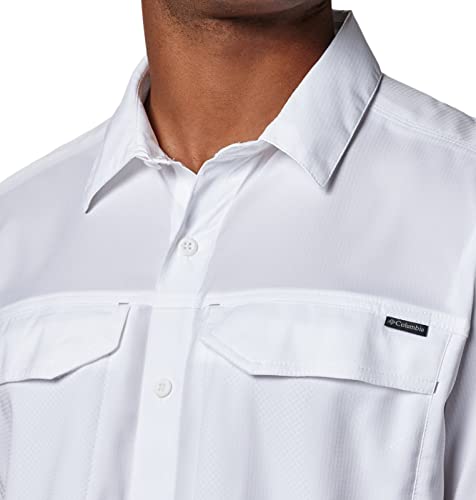 Columbia Men's Silver Ridge Lite Short Sleeve Shirt, White, 5X