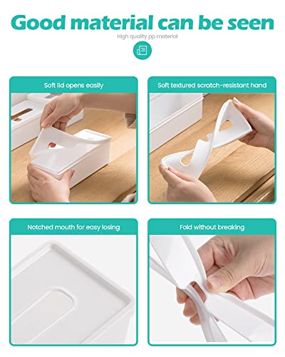 Ziplock Bag Storage Organizer for Drawer, Tclouda, Plastic Food Storage Plastic Bag Holders for Kitchen Drawer, Suitable for Gallon, Quart, Sandwich & Snack Variety Size Bag (6 Pieces Set)
