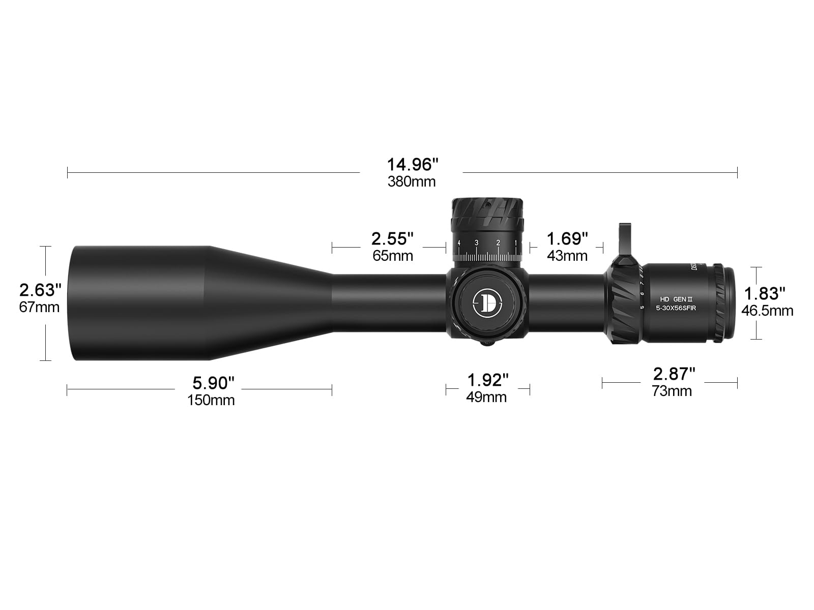 DISCOVERYOPT HD 4-24x50 FFP First Focal Plane (FFP) High Definition Rifle Scope with Red Illuminated MRAD Reticle Optical, Zero Stop Hunting Scope with Free 2* Scope Mount…