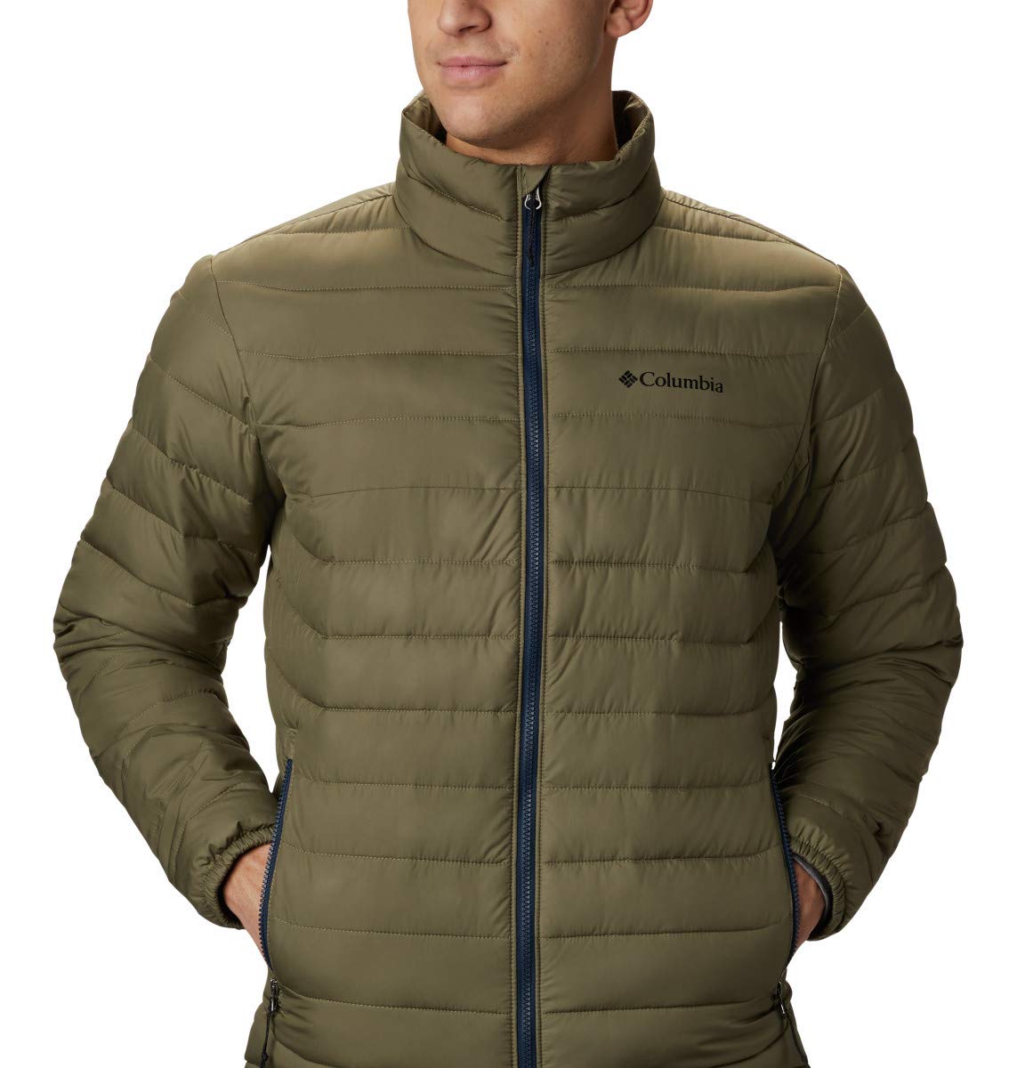 Columbia Men's Powder Lite Jacket, Stone Green, Large Tall