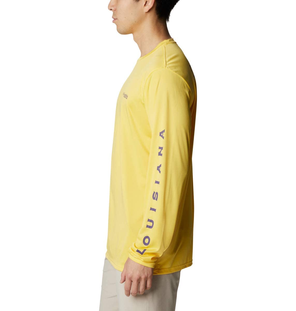 Columbia Men’s PFG Terminal Tackle Destination Long Sleeve, Sun Protection, Carbon/USA, XX-Large