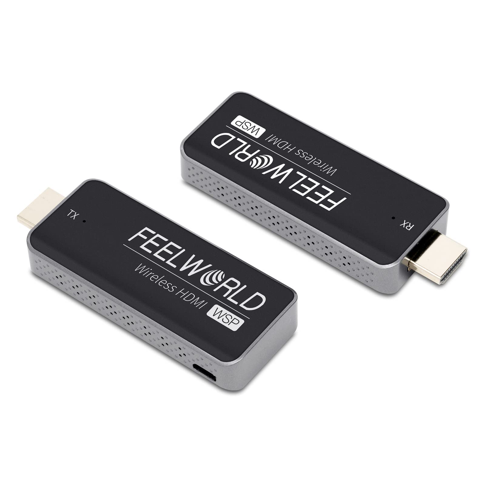 FEELWORLD WSP Wireless HDMI Transmitter and Receiver Extender Kit with 164FT Range HD 1080P 5GHz for Streaming Video Audio from Laptop PC PS4 PS5 to Monitor Projector HDTV