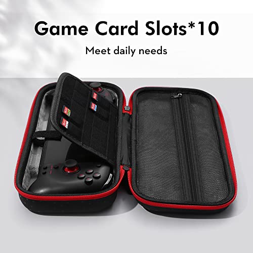 iofeiwak Carrying Case for Switch Hori Split Pad Pro Portable Hard Shell Carrying Case for Nintendo Switch + Split Pad Pro & RoG Ally & Binbok Joy Pad Controllers - Lightweight & Shockproof